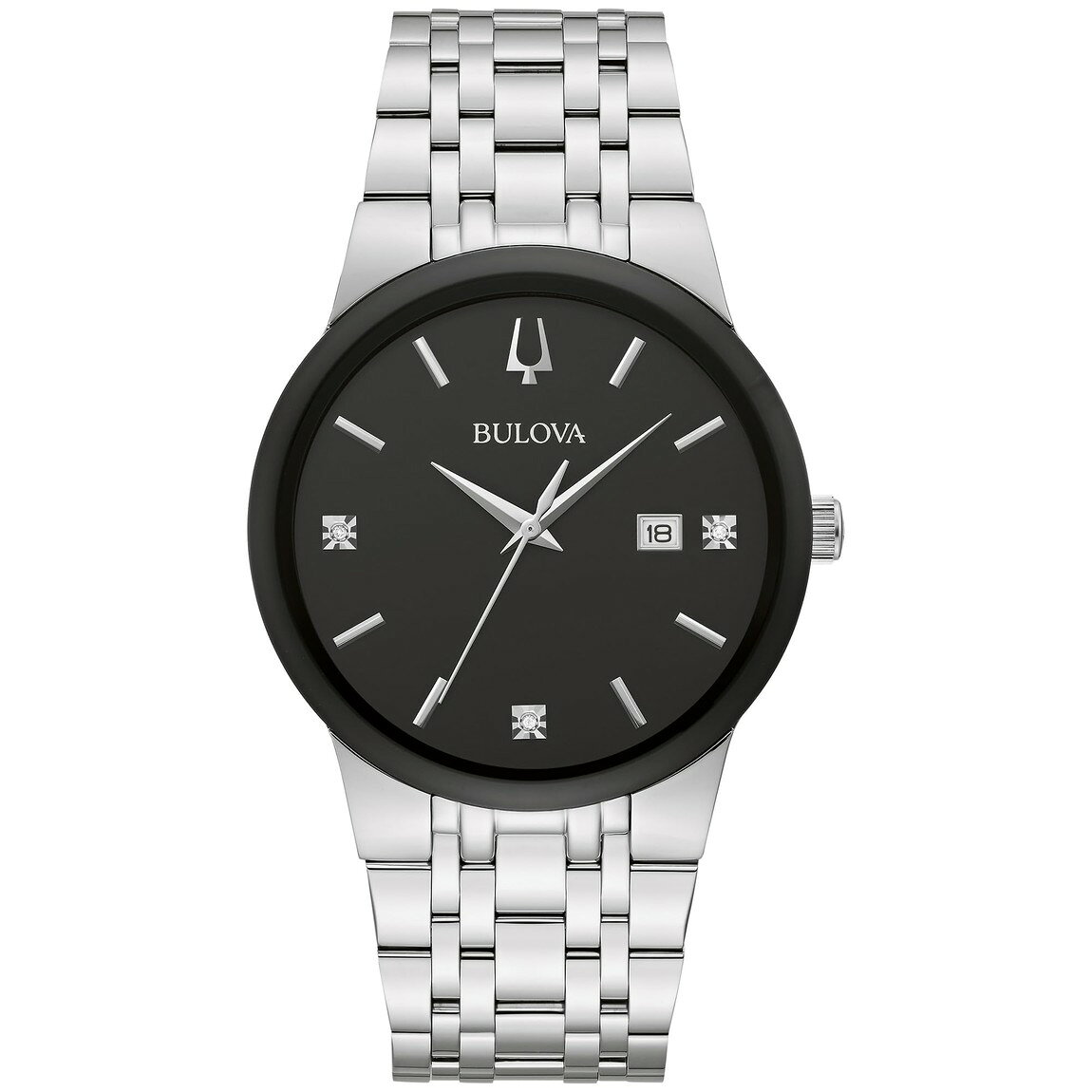 PRODUCT DETAILS Bulova Modern 腕時計 ダイヤモンド クオーツ ブラック文字盤 シルバー ステンレススチール 40mm メンズ 96D154【商品仕様】・ ブランド：Bulova・ ムーブメント：3針カレンダー付...
