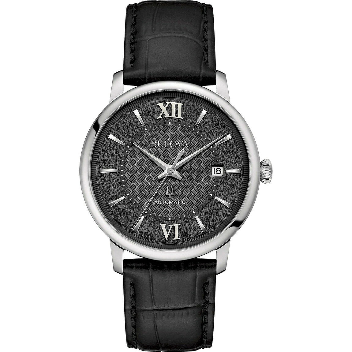 PRODUCT DETAILS Bulova Hudson 腕時計 オートマチック ブラックダイヤル レザーベルト メンズ 96B441【商品仕様】・ ブランド：Bulova・ ムーブメント：自動巻き（Automatic）・ ケース素材：ス...