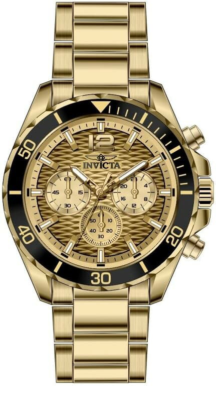 PRODUCT DETAILS Invicta Pro Diver 腕時計 メンズ 43.5mm ゴールド ステンレススチール ゴールド文字盤 クォーツ VD54【商品仕様】・ ブランド：Invicta・ ムーブメント：クォーツ (VD54...
