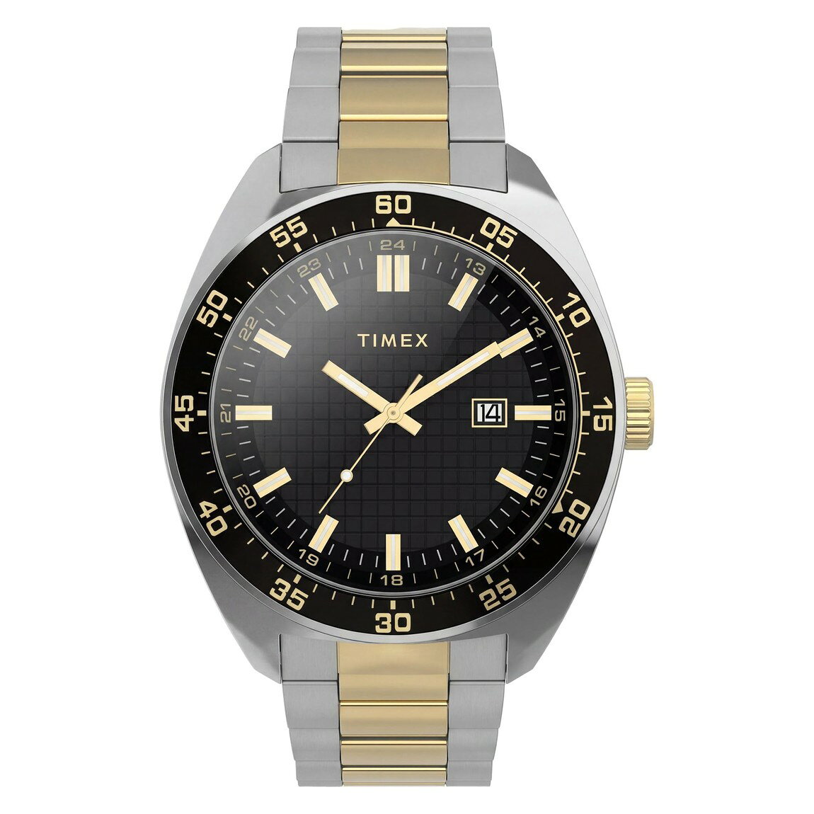 PRODUCT DETAILS Timex Weston 腕時計 45mm ブラック文字盤 ツートーンブレスレット メンズ【商品仕様】・ ブランド：Timex・ ムーブメント：クオーツ（3針）・ ケース素材：ステンレススチール・ ケース径：...