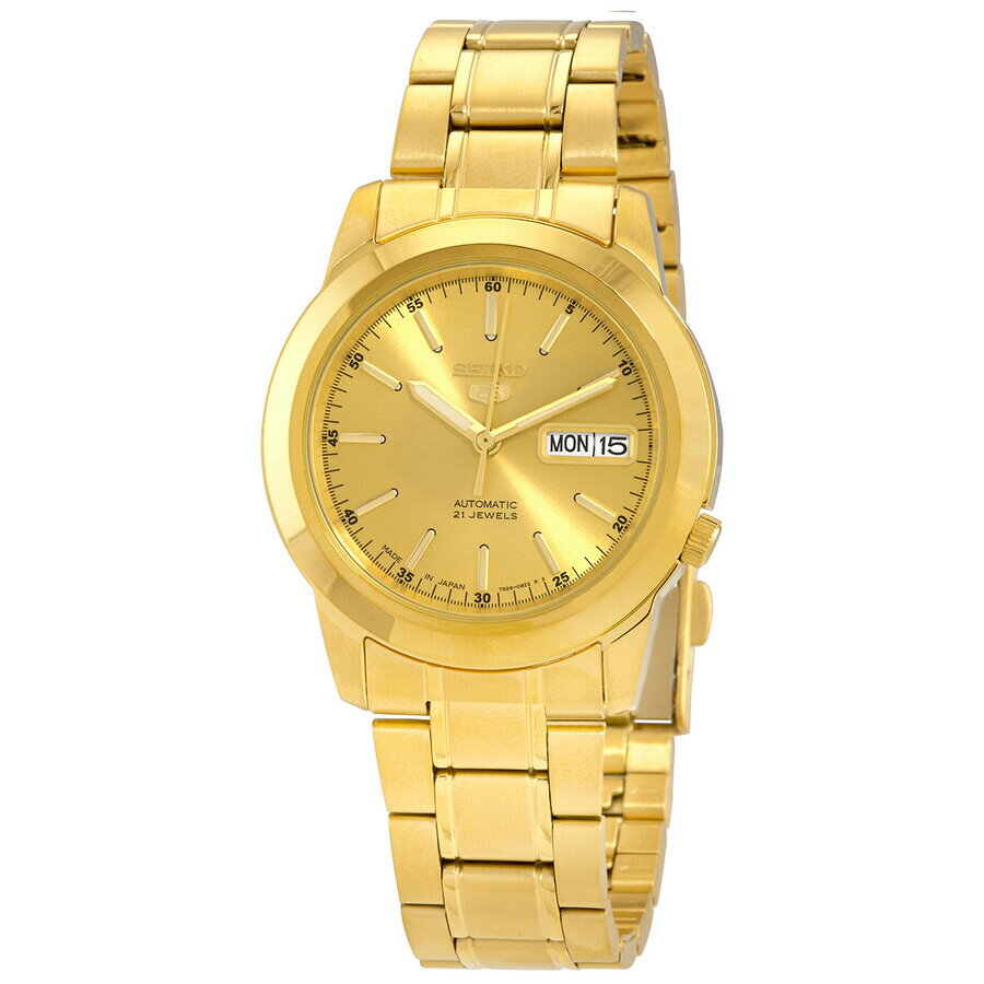 PRODUCT DETAILS Seiko 5 腕時計 メンズ 自動巻き シャンパンゴールド文字盤 ステンレススチール ゴールドカラー【商品仕様】・ ムーブメント：自動巻き・ ケース素材：ステンレススチール（イエローゴールドトーン）・ ケー...