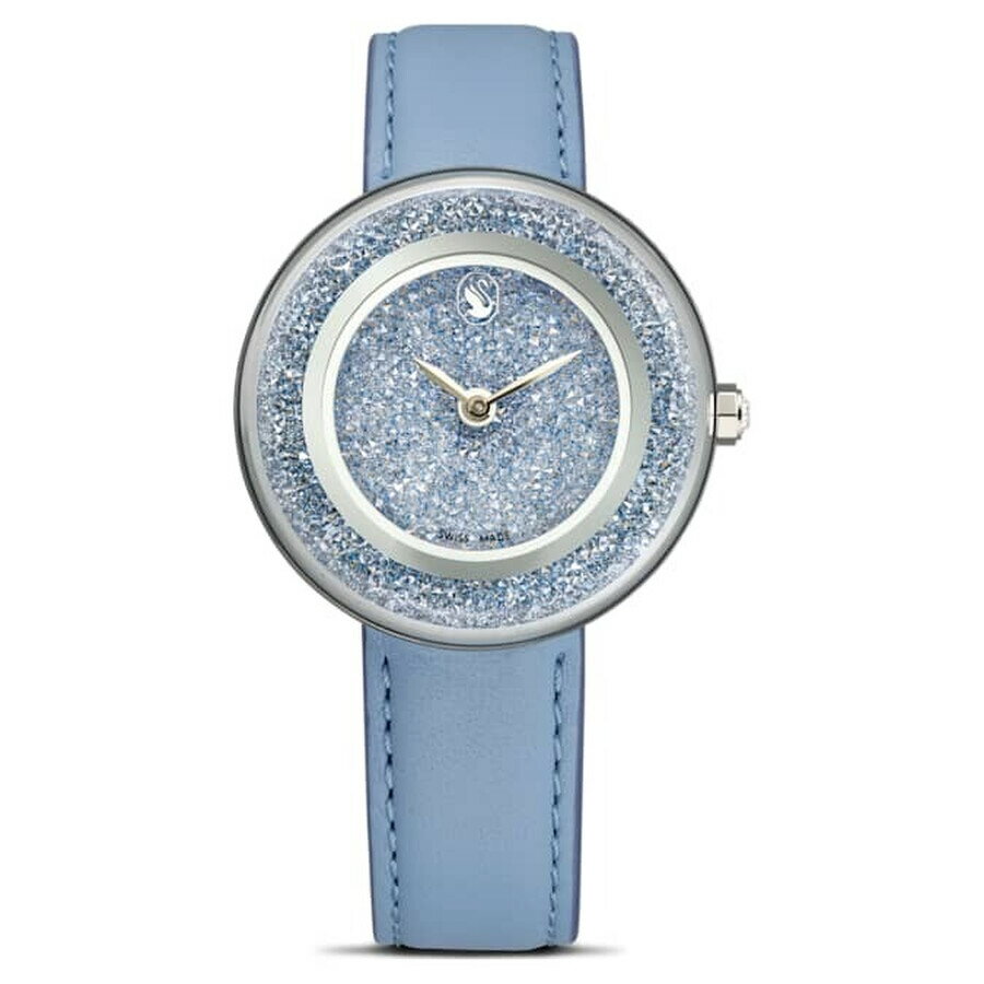 PRODUCT DETAILS Swarovski Crystalline Lustre レディース 腕時計 クォーツ シルバーケース ブルーレザー【商品仕様】・ムーブメント：クォーツ・ケース素材：ステンレススチール・ケースサイズ：33mm...