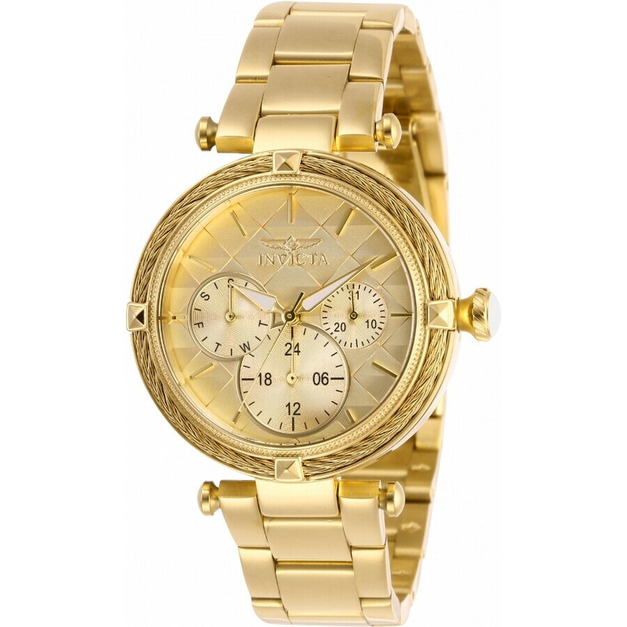 商品説明 主な機能/スペック・ゴールドトーンステンレススチールケース・ゴールドトーンステンレススチールブレスレット・固定ゴールドトーンステンレススチールベゼル・ゴールドトーン文字盤にゴールドトーン針とインデックスアワーマーカー・アナログ表示...