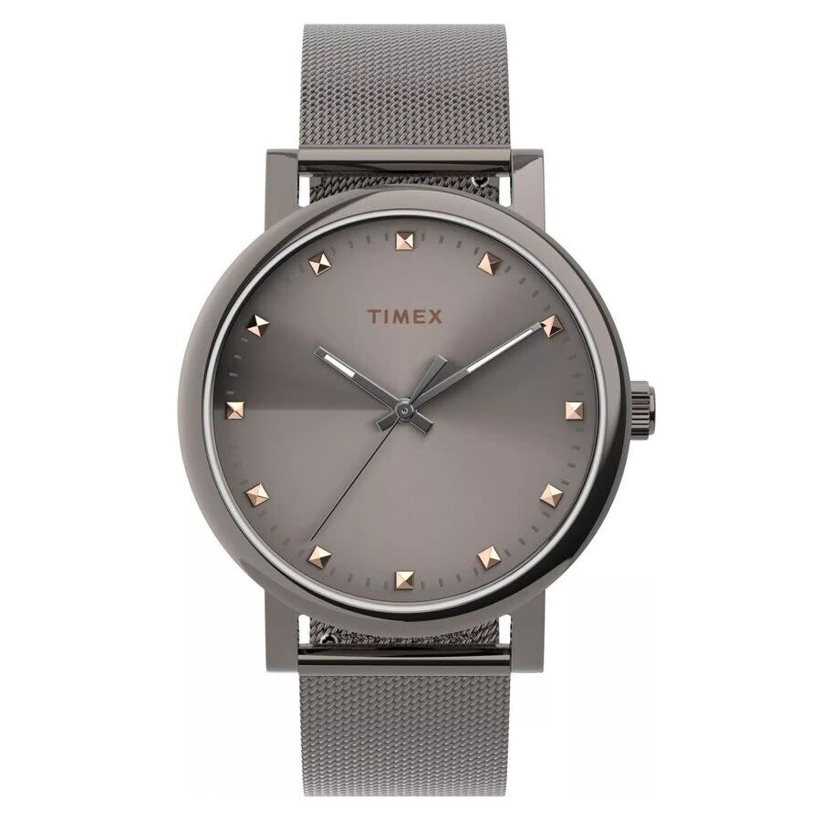 PRODUCT DETAILS Timex Originals レディース腕時計 グレー文字盤 ステンレスメッシュベルト クォーツ アナログ【商品仕様】・ ムーブメント：クォーツ・ ケース素材：ステンレススチール・ ケースサイズ：38mm・...