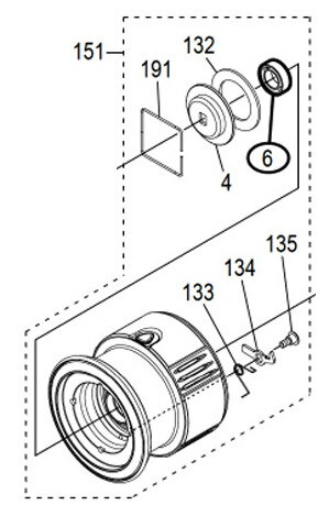 商品説明商品説明納期:1〜2週間程度でのご発送予定シマノ　22 ステラ C2000SHG (04384)用標準スプール商品は画像151番のパーツ一式（4、6、191、132〜135番）が組まれた状態となります。こちらの商品はメーカーへのパー...