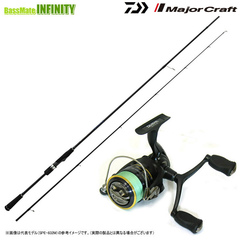 商品説明商品説明納期:2〜4日予定(土日祝水曜を除く)お取寄せでのご発送これからエギングを始められる初心者の方に最適な、当店おすすめ、ロッドとリールのセット商品です。【ロッド：メジャークラフト　NEW 24 ソルパラ SPE-832ML】コ...