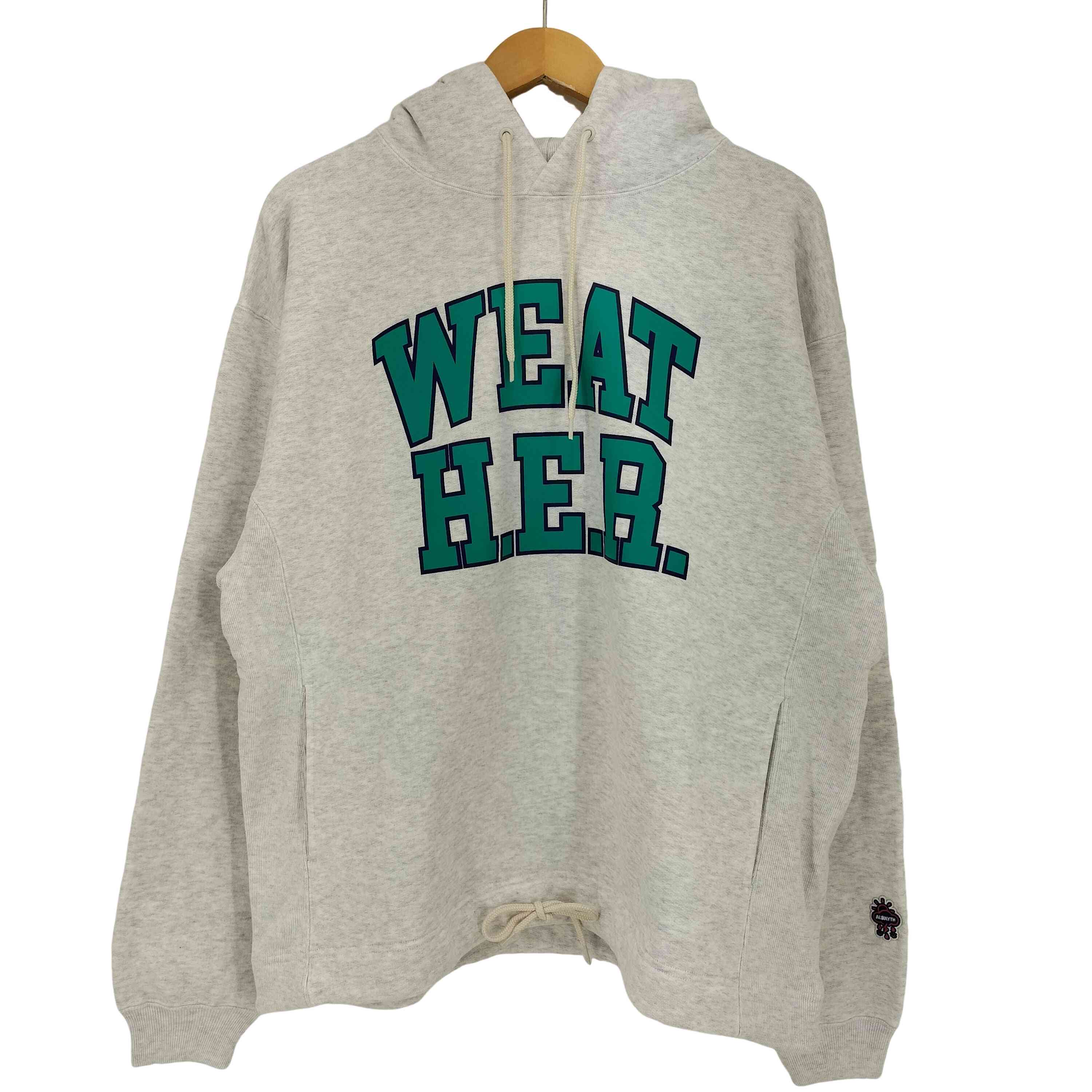 ブランド ALWAYTH(オールウェイズ) カテゴリ メンズ トップス パーカー プルオーバー アイテム 24aw WEAT H.E.R. Hoodie Ash 表記サイズ JPN：M 参考サイズ 日本サイズ：M(相当) 実寸 肩幅58cm...