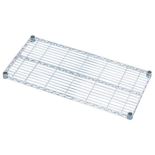 商 品 名メタルラック棚板型番MR-9546T商品サイズ(約cm)幅95.0 ×奥行46.0 ×高さ4.0 商品重量(kg)4.2仕様●耐荷重（約）：棚板1枚あたり250kg●適合ポール径（約）：25mm素材スチール（クロムメッキ）、ABS...