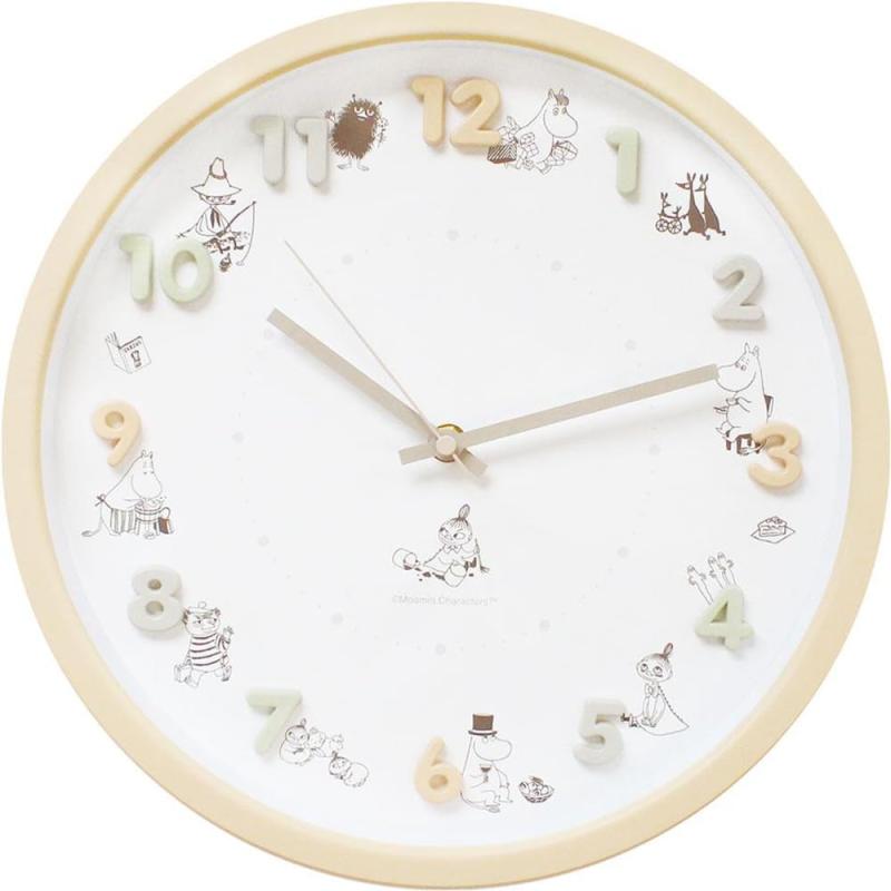 ティーズファクトリー ムーミン アイコンウォールクロック ベージュ MO-5520472BEサイズ:約径304×D44mm原産国:中国素材・材質:PP(ポリプロピレン)使用電池:単3形電池 ×1本 (別売)