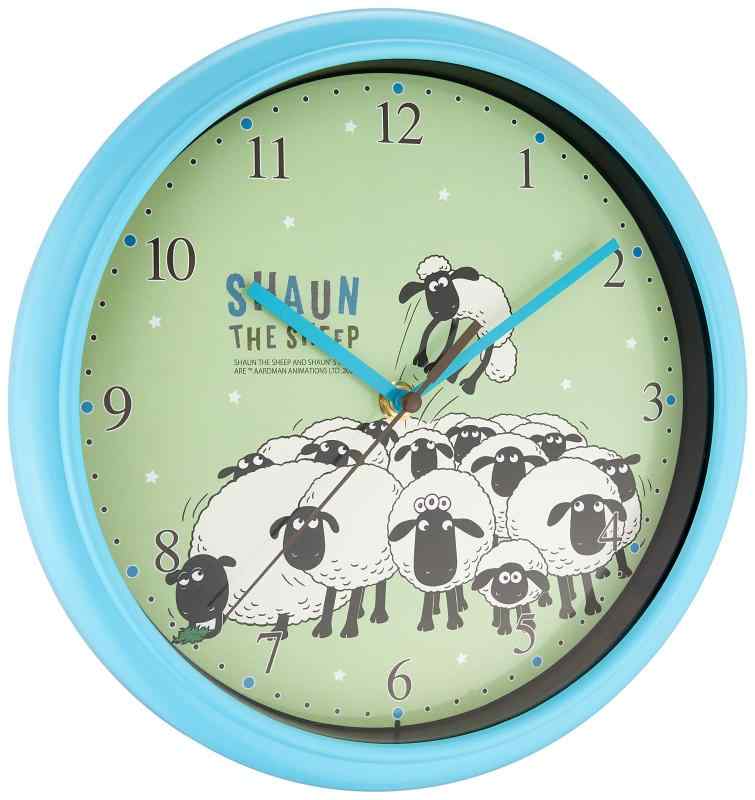 アリアス(ALIAS) ひつじのショーン 掛け時計 アナログ 静音 連続秒針 WC21008SS ブルー 26cm本体サイズ：(約)直径26.0cm×厚さ4.0cm本体重量：(約)400g生産国：中国機能：連続秒針電源：単3型乾電池×1本 ...