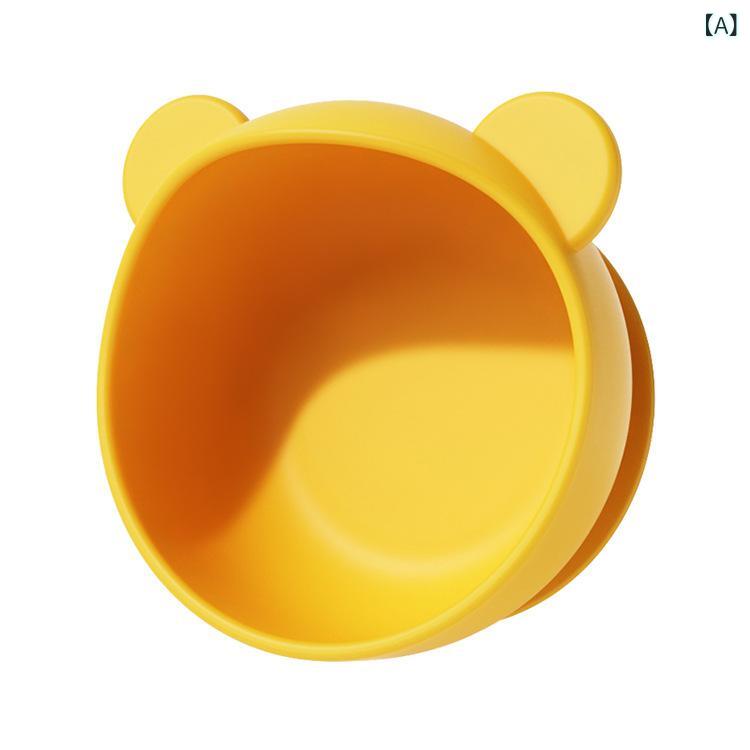 国境を 越えた 人気の クマの ベビー ボウル、 子供 用 シリコン ボウル、 プレート、 食べる ことを 学ぶ、 こぼれ 防止の 補助 フード ボウル、 ベビー 食器、 火傷 防止商品番号: シリコンフードボウル J6223輸入するかどう...