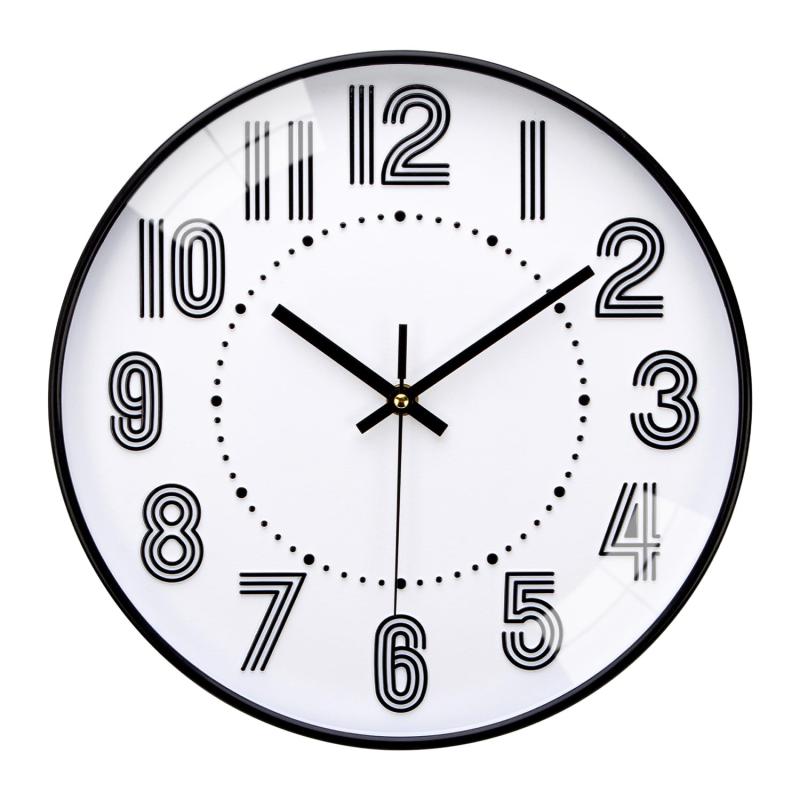 Qucover 掛け時計 電波 静音 おしゃれ 壁掛け時計 直径30cm 大画面 見やすい シンプル 北欧 自宅 寝室 部屋飾り 贈り物 インテリア【正確に時を刻む電波時計】日本標準時の電波を受信し、時刻を表示する電波時計を採用。定期的に電...