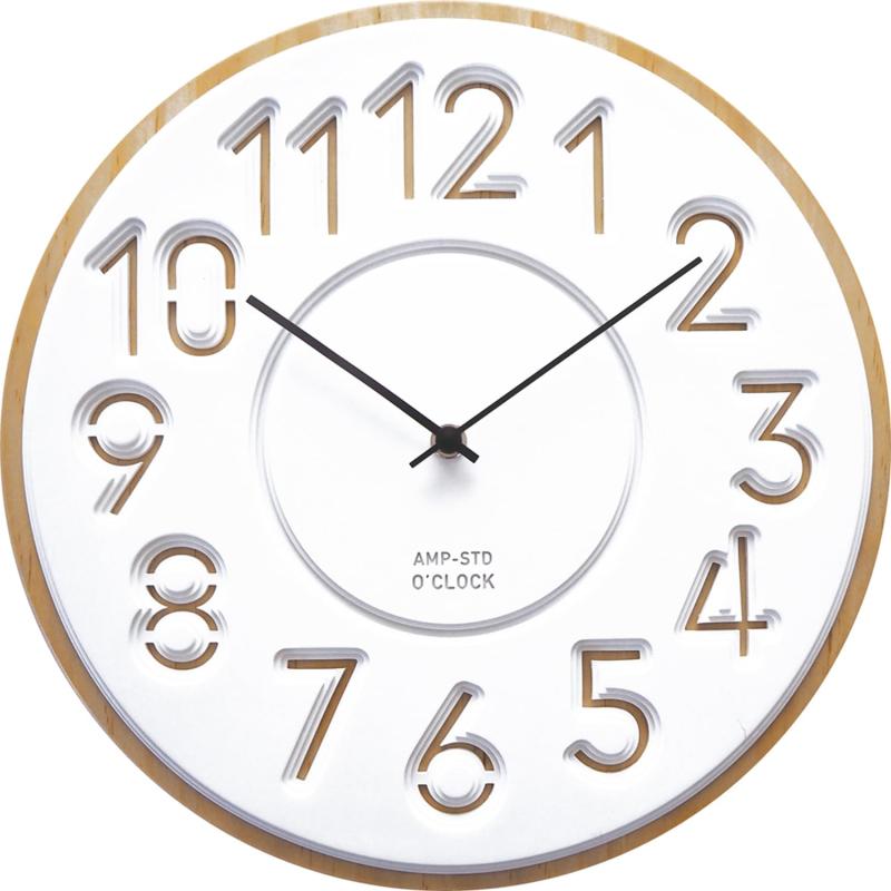 エルコミューン 壁掛け時計 AMP-STD-CLOCK CARVING SERIES