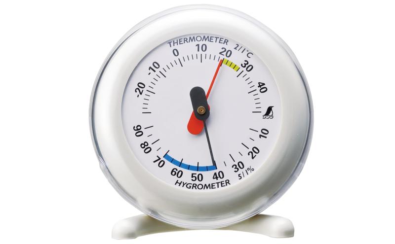 シンワ測定 温湿度計 丸型