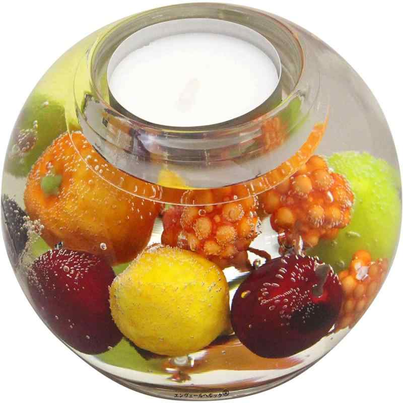 ひとつひとつをハンドメイドで仕上げた ナチュラルテイスト キャンドルホルダー マーキュリー 直径9×高さ8cm ハッピーフルーツ カラフルなビタミンカラーが人気 みずみずしいデザイン ギ【ひとつひとつをハンドメイドで仕上げたナチュラルテイス...