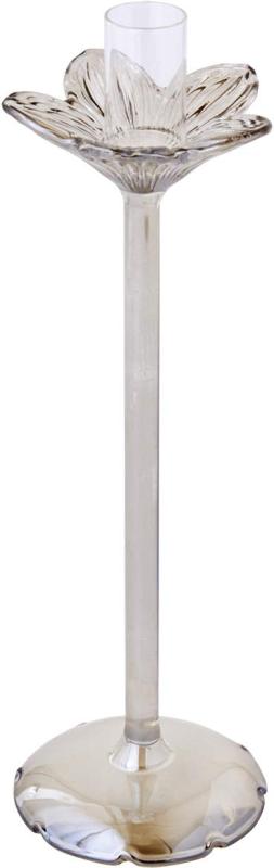 カメヤマ ベルフラワーキャンドルホルダー M シルバー花をモチーフにしたクラシカルな雰囲気のキャンドルホルダー