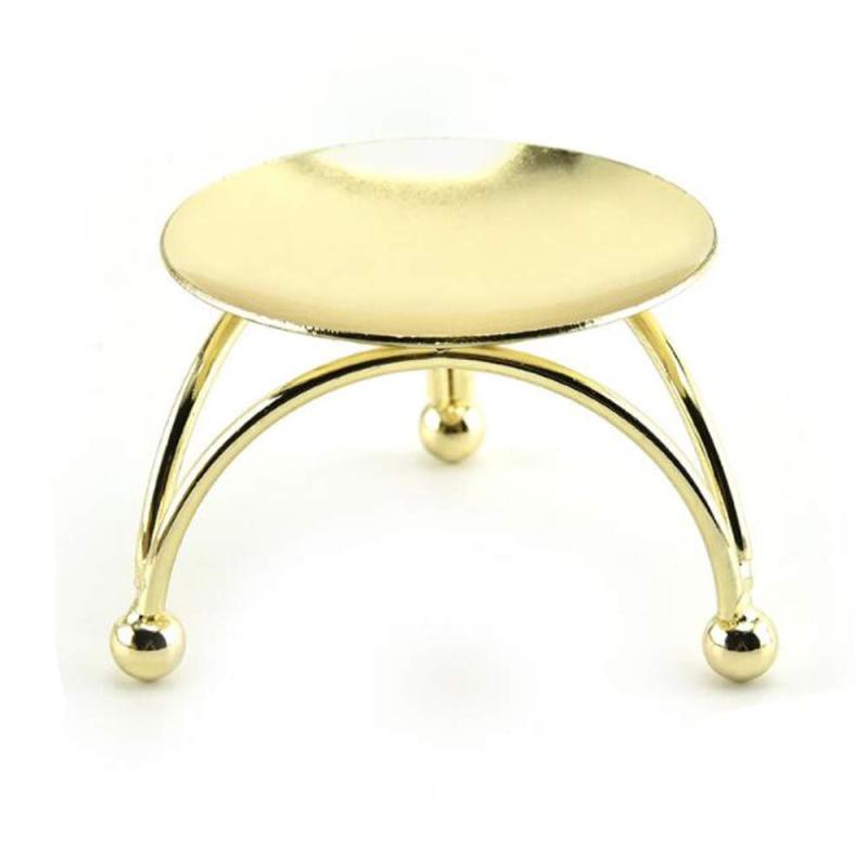 HJ キャンドルスタンド 台座 キャンドルホルダー アンティーク 蝋燭立て パーティー クリスマス 雰囲気作り (ゴールド, 4個セット)サイズ：8.5cm*5.1cm。台座直径：7cmお誕生日、結婚式、忘年会、パーティー、記念日などの場合...