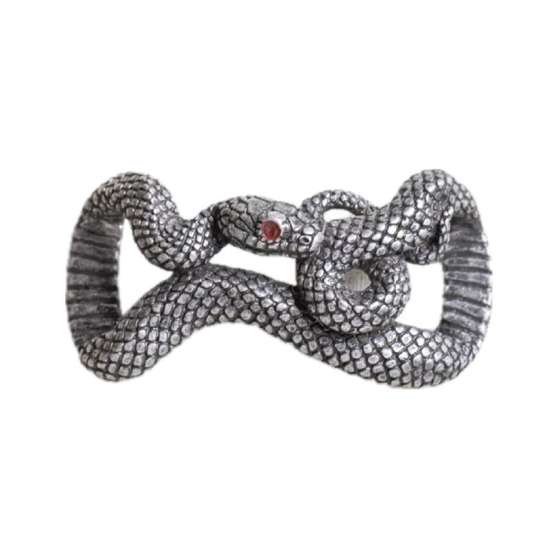 SUU-数- 大蛇 帯留め 専用豪華ボックス入り | Palnart Poc (パルナートポック)サイズ：縦25×横48(mm)素　材：ピューター　金具：真鍮注意 こちらの商品は日本国内の弊社職人によってひとつひとつ手作業で作られております...