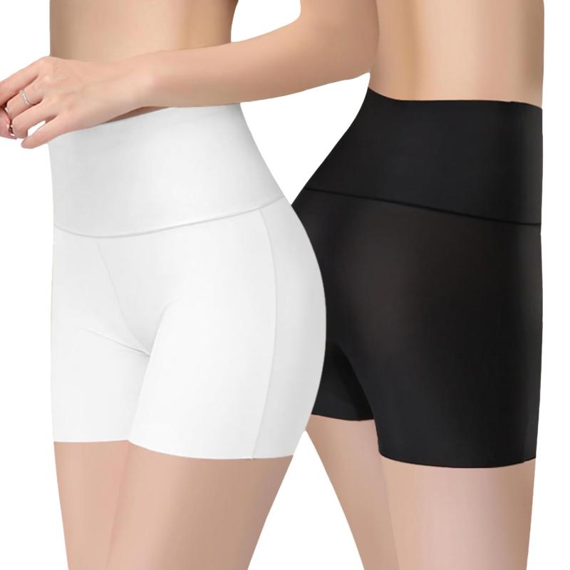 [ブブ オーハナ] レギンス スパッツ 1分丈 2枚 セット インナーパンツ 黒パン レディース【白 黒 各1枚 / 2枚セット】汗をかいてもムレにくい✨ 履き心地も快適なさらさらっとした素材の1分丈レギンス2枚セット。ミニスカートやパンツ...