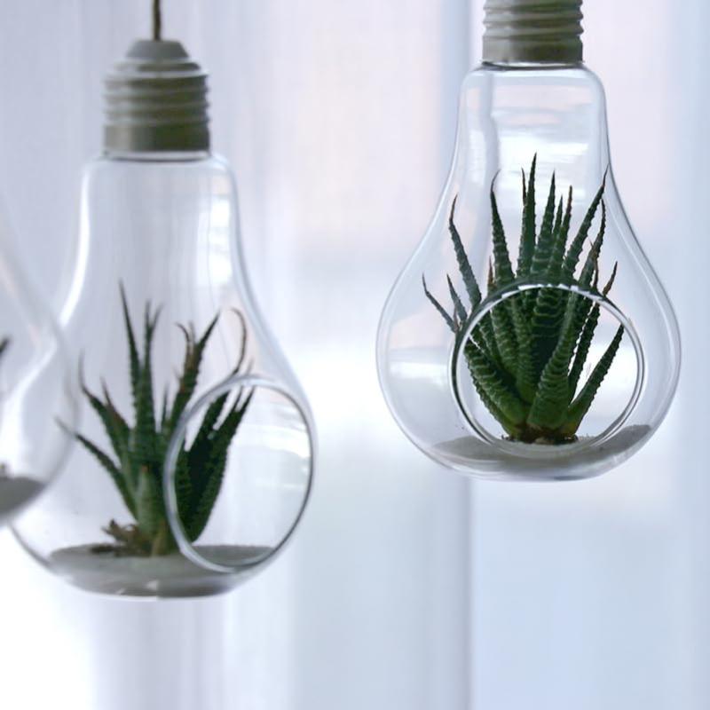 Milisten 2個セット 電球形ガラス花瓶 水耕テラリウム ハンギングプランター 透明 吊り下げインテリア装飾 ホーム オフィス用 約5.5インチ高ホウケイ酸ガラス製の電球花瓶：軽量で透明度の高い高ホウケイ酸ガラスを使用し、水耕テラリウ...
