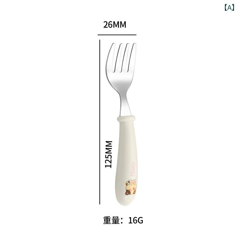 漫画 304 ステンレス 鋼 子供 用 スプーンと フォーク 赤ちゃんの 食事 トレーニング 食器 セット ベビー ポータブル 給餌 スプーン貨物番号: S-708輸入ですか: いいえソースカテゴリ: 現物製品カテゴリ: 子供用フォーク、ス...