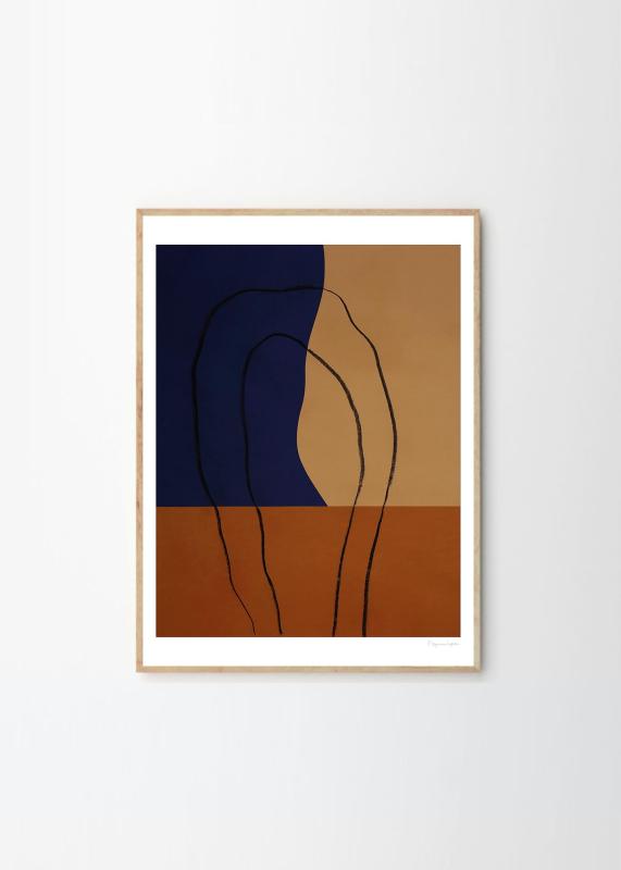 THE POSTER CLUB ポスタークラブ Shapes and Lines No 2 30×40cm Berit Mogensen Lopezジークレープリントという手法でPOSTER CLUBのために特別に作成されています。ジークレ...