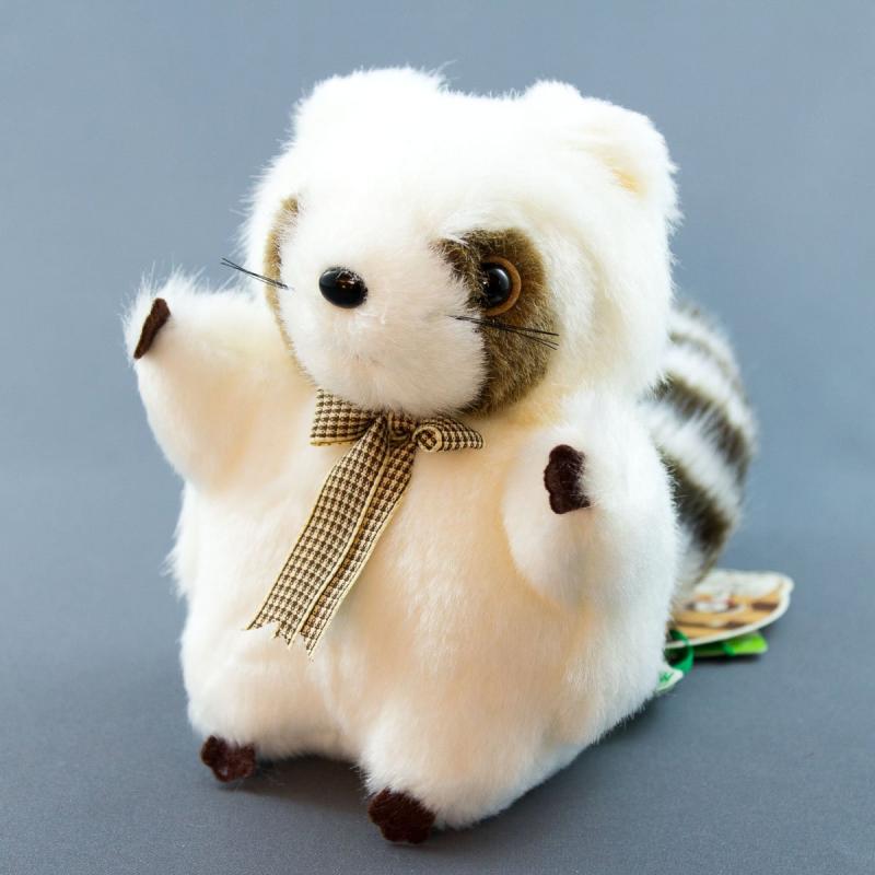 たけのこ レッサーパンダ ミニ 白 ぬいぐるみ 10103サイズ : 全長140 mm材質 : ポリエステル