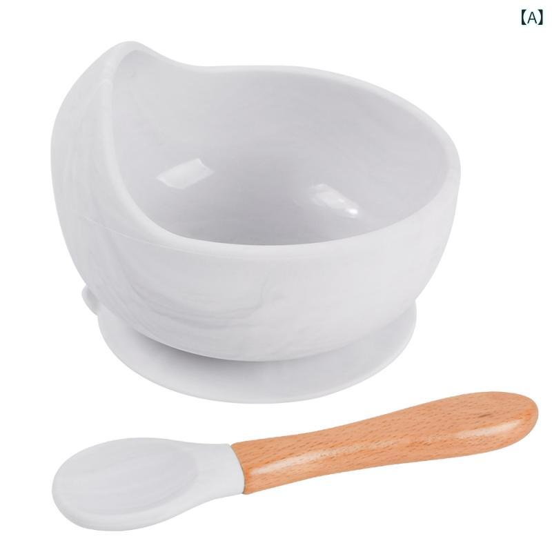 直売 赤ちゃんの 食器の シリカゲルの 食器の 子供の 木の 柄の シリカゲルの スプーンの 子供の 吸盤の 碗の 赤ちゃんの シリカゲルの 碗貨物番号: ns200906輸入ですか: いいえソースカテゴリ: 現物製品カテゴリ: カトラリー...