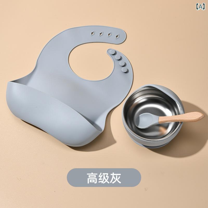 国境を 越えて 人気の ある 子供の 飼育 食器 ステンレスの 補助 食 皿 食品 級 シリカゲル 吸盤 食器 スプーン セット商品番号: YY-304 コンパートメントディナープレートセット輸入するかどうか: いいえ供給カテゴリー: スポ...