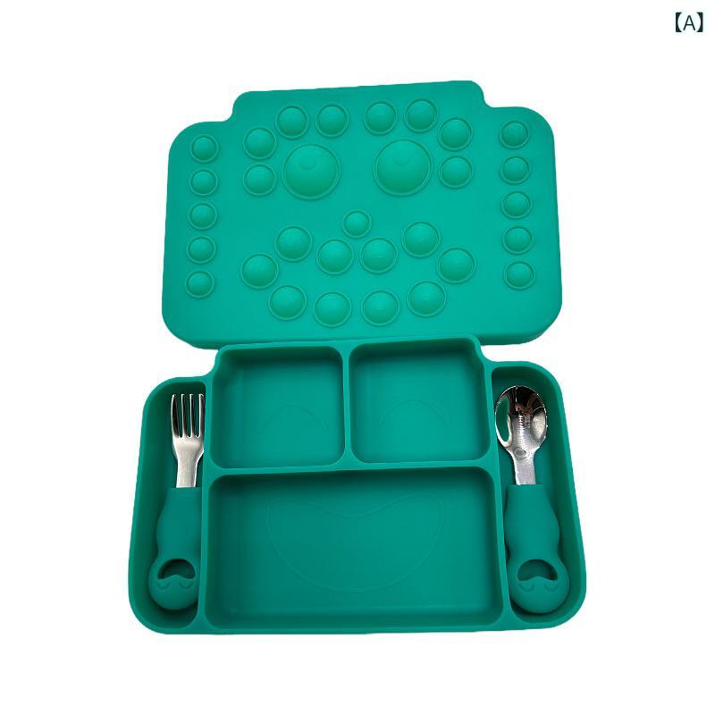 ベビー 用 仕切り 付き 食器、 シリコン 製 離乳食 ボウル、 子供 用 食器 セット、 スプーン 付き 食器 セット、 卸売商品番号: XJ02輸入するかどうか: いいえ供給カテゴリー: スポット製品カテゴリー: 食器セットブランド: ...