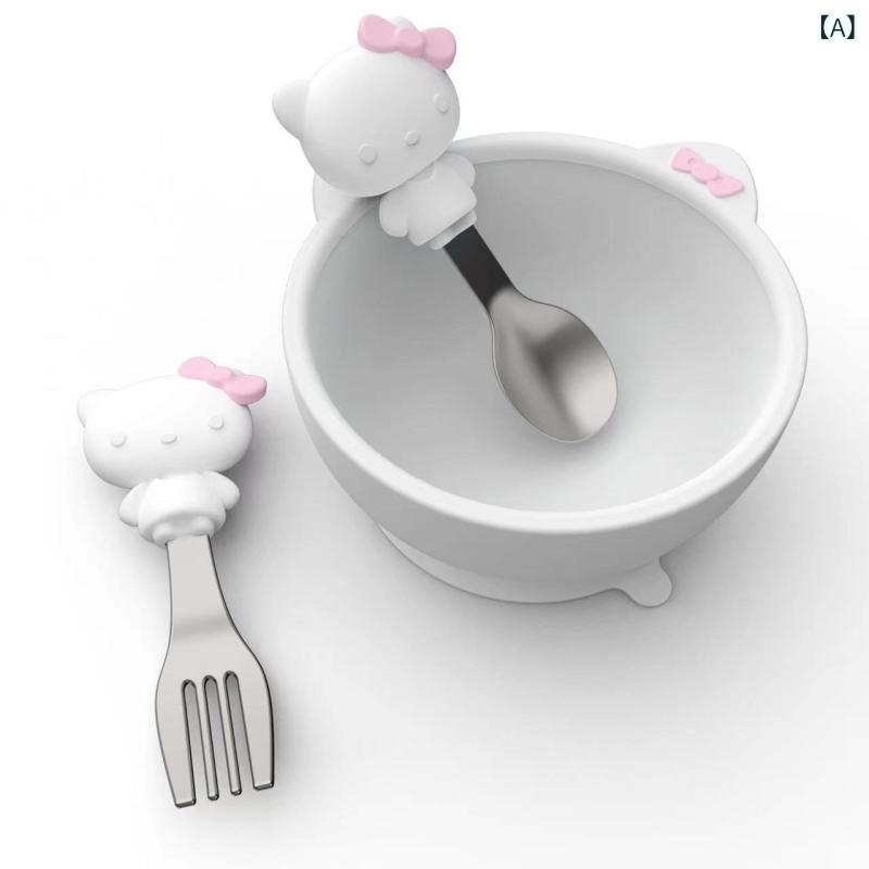 アマゾン kt 三つ 仕切り 食器 セット、 幼児 用 食器 セット、 子供 用 補助 食 ボウル、 フォーク、 スプーン、 赤ちゃん 用 ウォーター カップ、 よだれかけ商品番号: ZRX009輸入するかどうか: いいえ供給カテゴリー: ...