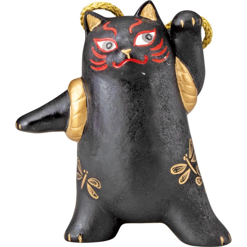かわいい雑貨 「 歌舞伎ねこ 」 トンボ× ねこ 置き物 約9×11cm 和雑貨 日本 ギフト コンシェル 猫 グッズ 黒 日本製 san4581-4商品サイズ:約8.7×5.5×11cm商品重量:0.1kg素材:陶器