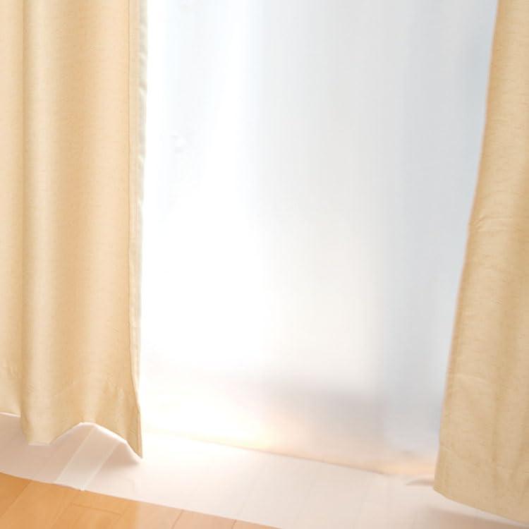 明和グラビア 冷気を防ぐ 窓 冷暖房効率UP カーテン 省エネ 節電 採光 UVカット 取り付け簡単 ホワイト 半透明 断熱カーテンライナー 150cm×250cm 2枚入窓から伝わる冷気・熱気をカット　窓から伝わる冷気や熱気をカットするの...