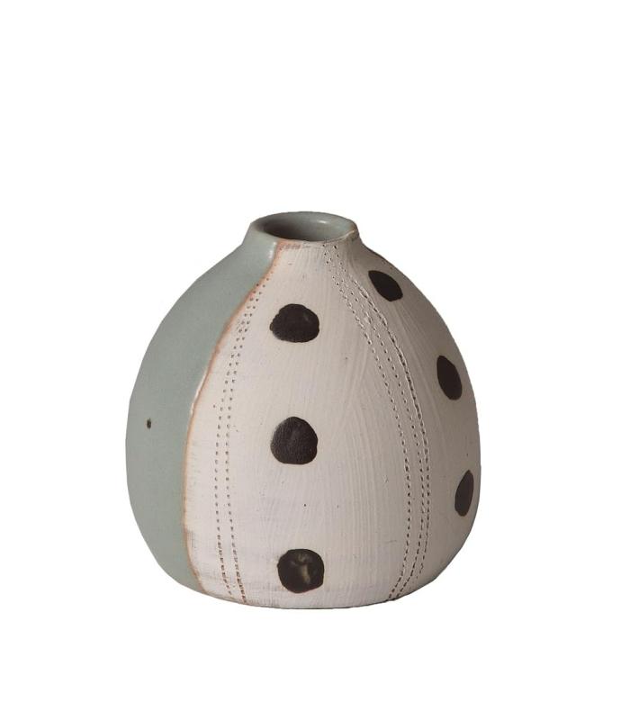 ヤマキイカイ(Yamakiikai) 山田青磁釉 一輪挿し Y1862常滑焼でできた花器