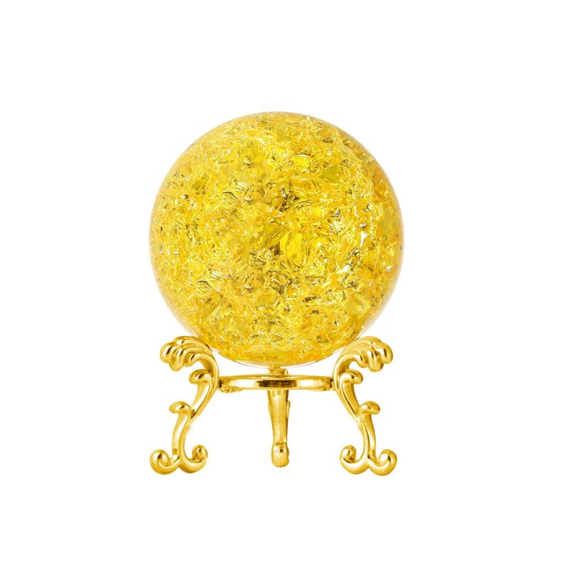 LONGWIN 氷割れ水晶玉装飾ガラス玉ホーム装飾