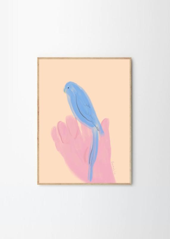 THE POSTER CLUB ポスタークラブ Parrot in Hand 50×70cm Oamulジークレープリントという手法でPOSTER CLUBのために特別に作成されています。ジークレープリントとはフランス語で「吹き付けて色を付...