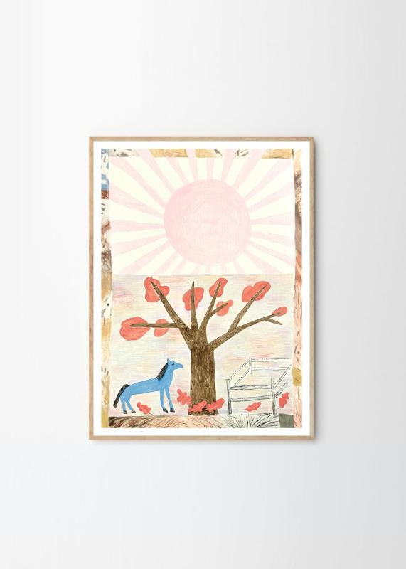 THE POSTER CLUB ポスタークラブ Blue Horse 50×70cm Alexandra Ravskayaジークレープリントという手法でPOSTER CLUBのために特別に作成されています。ジークレープリントとはフランス語で...