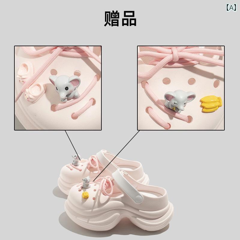 2025 夏 DIY 洞 靴 ファッションの 流行は スリッパを 履いて います。色: T668 ピンクA,T668 ブルーA,T668 ホワイト ブラック Bサイズ: 35,36,37,38,39,40アッパー素材: EVA製品カテゴリー...