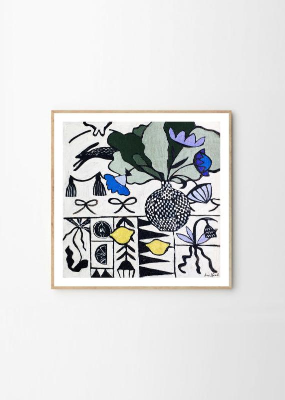 THE POSTER CLUB ポスタークラブ Lime 50×50cm Rini Spielジークレープリントという手法でPOSTER CLUBのために特別に作成されています。ジークレープリントとはフランス語で「吹き付けて色を付ける」とい...