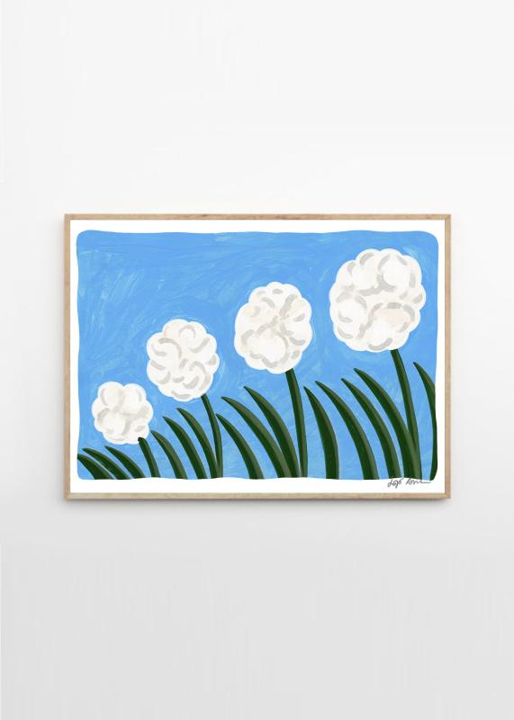 THE POSTER CLUB ポスタークラブ Flowers 02 50×70cm Iga Kosickaジークレープリントという手法でPOSTER CLUBのために特別に作成されています。ジークレープリントとはフランス語で「吹き付けて色...