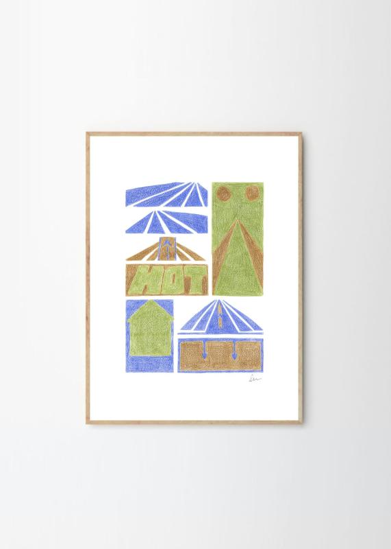 THE POSTER CLUB ポスタークラブ Recit No. 02 50×70cm Nassim Azarzarジークレープリントという手法でPOSTER CLUBのために特別に作成されています。ジークレープリントとはフランス語で「吹...