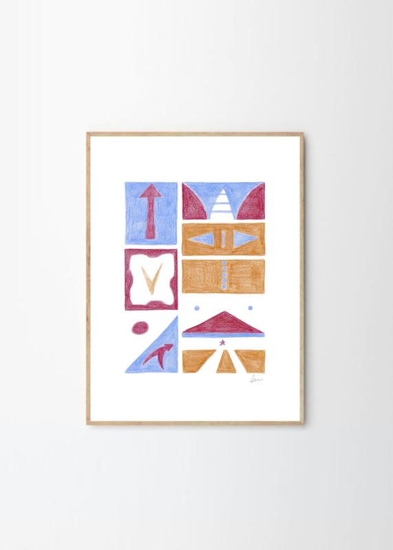 THE POSTER CLUB ポスタークラブ Recit No. 03 30×40cm Nassim Azarzarジークレープリントという手法でPOSTER CLUBのために特別に作成されています。ジークレープリントとはフランス語で「吹...