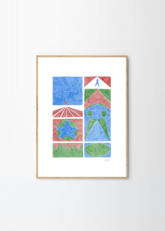 THE POSTER CLUB ポスタークラブ Recit No. 01 30×40cm Nassim Azarzarジークレープリントという手法でPOSTER CLUBのために特別に作成されています。ジークレープリントとはフランス語で「吹...