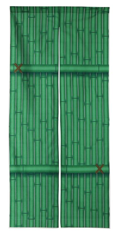 next,design のれん 暖簾 竹垣 竹模様 デザイン ジョーク だまし絵 小道具 ロング丈 180cm インテリア ロング 暖簾 インテリア 布 目隠し✅和風竹垣デザインのロング丈のれん✅【サイズ】幅約85cm×高さ約180cm　【...