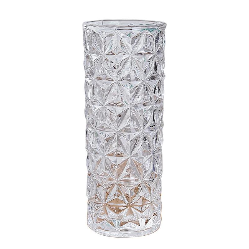 花瓶 フラワーベース 花器 ガラス 円柱 おしゃれ シンプル モダン 透明 生け花 シリンダー インテリア 部屋 玄関 リビング 飾り お店 ホテル プレゼント 贈り物素材：無鉛ガラス 　色:クリアサイズ：口径10cmX高さ25cm口径12...