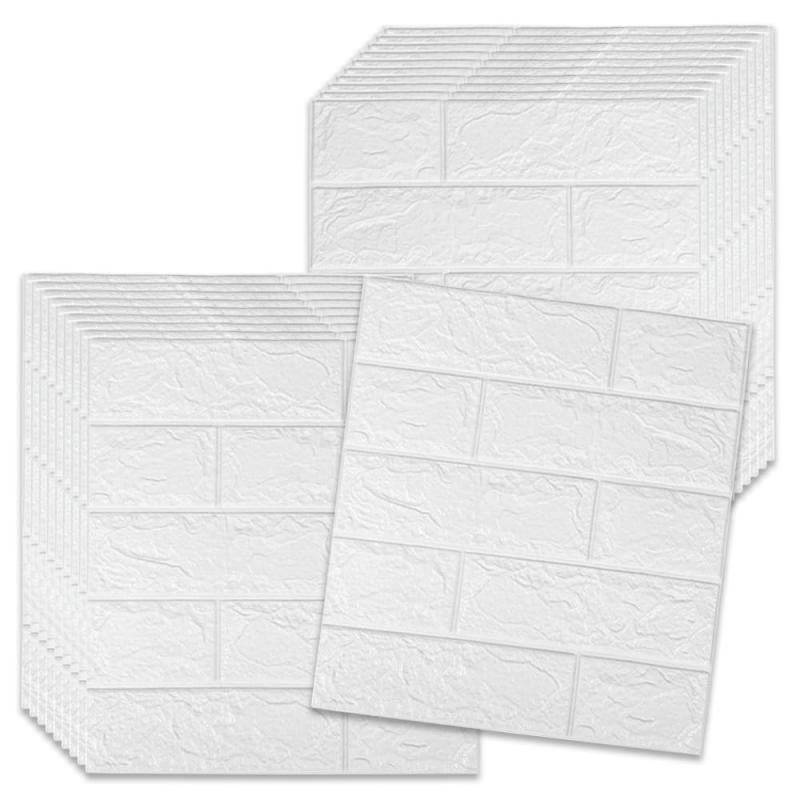 Nicheez 3D パネル シール 壁紙 リメイク レンガ調 立体 リメイクシート DIY 20枚セット【オシャレなレンガ風壁紙】凹凸がリアルな煉瓦調の壁紙パネル20枚セットです。貼るだけでお部屋の雰囲気をオシャレに演出。クッションタイプ...