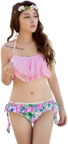 [KAEDE] 3 COLLOR レース ホルターネック ビキニSサイズ:B79-83cm W58-64cm H82-90cmMサイズ:B83-85cm W64-70cm H87-95cmLサイズ:B85-88cm W70-78cm H92...