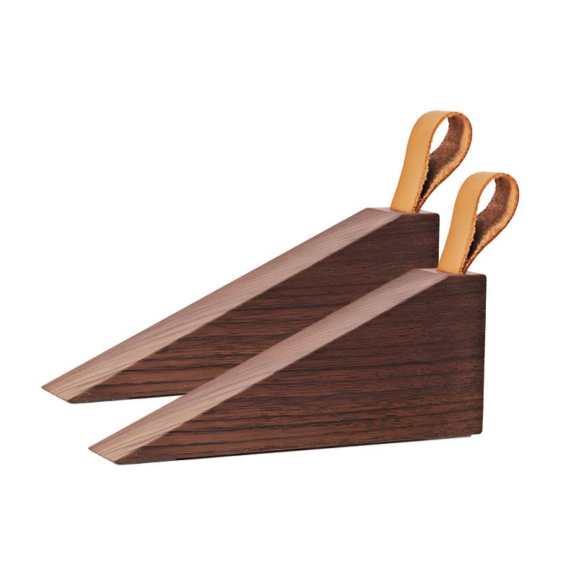 BENDELY ドアストッパー 木製 ブラウン 2個セット 室内 玄関 扉固定 差し込み式 滑り止め付き おしゃれ 省スペース収納対応 インテリアに馴染むドア止め【木のぬくもりを感じるデザイン】 落ち着きのあるブラウンカラーと木製素材が、お...