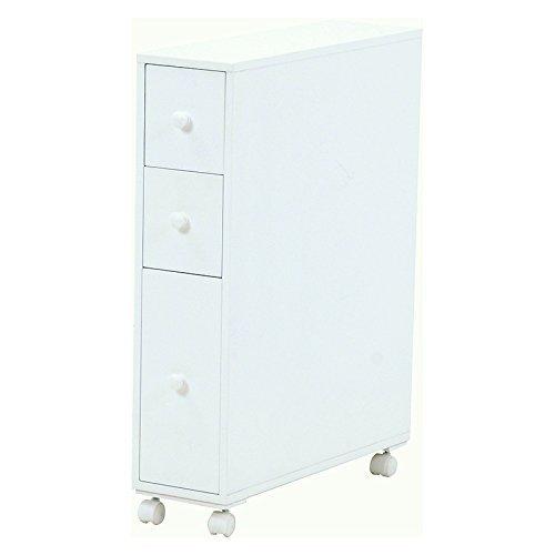 トイレラック MTR-6464WH MTR-6464WH(約)幅16×奥行50×高さ66cm キャスター付