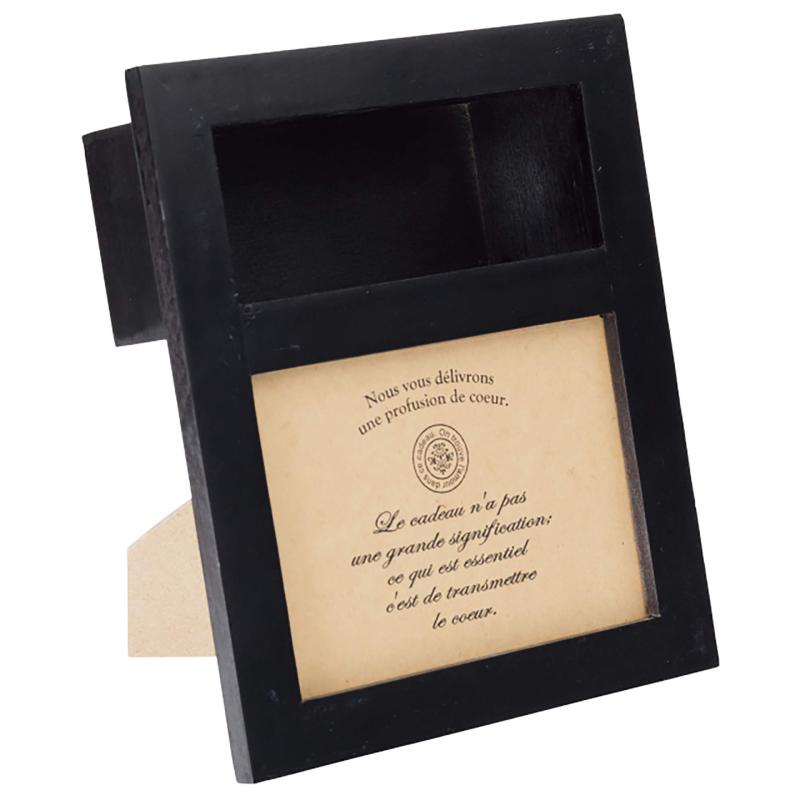 フォトフレーム 写真立て カンパーニュ-ブラック/黒 (6個) CN-WFR1サイズ:幅160×高さ190×奥行60mm仕様:PPシート付L版(127×89mm)写真が入ります。ご注意:木製品の為、反りや曲がり、割れ等が発生する場合がござい...